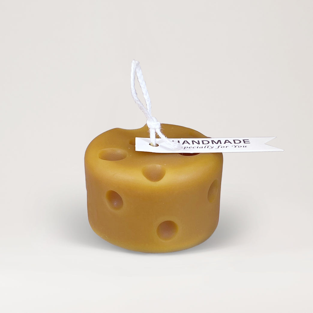 Natural Beeswax Cheese Candle – Antler Mountain